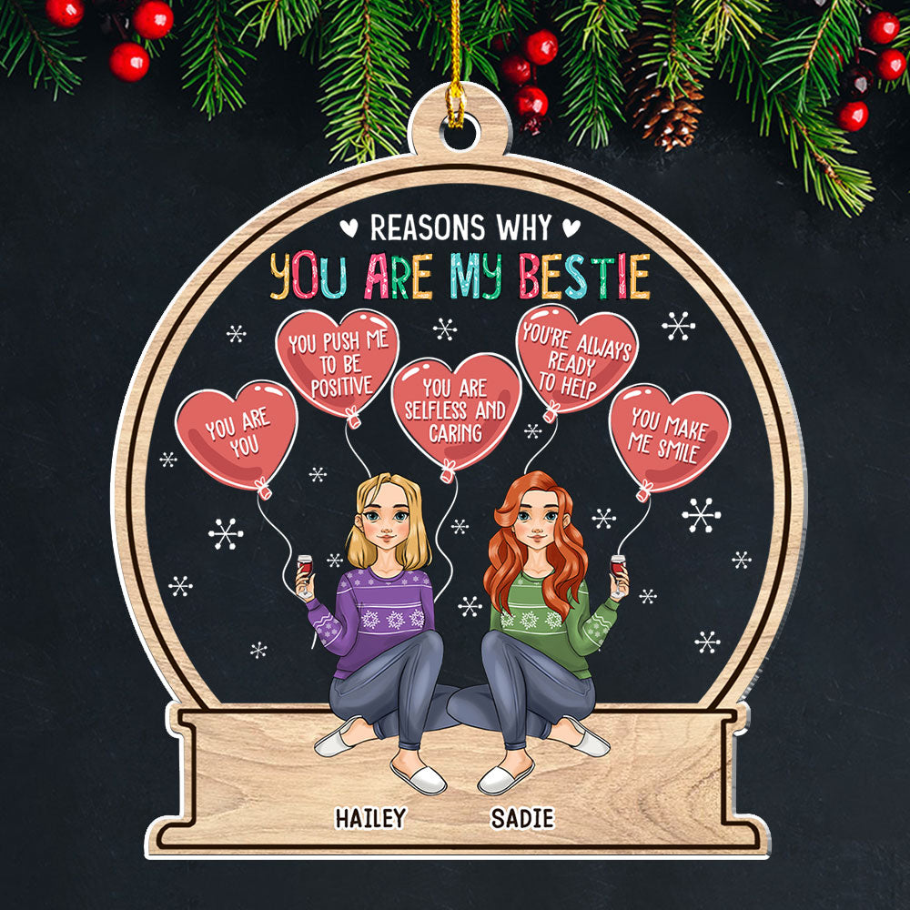 For Friend Slay Besties Together Forever With A Custom Acrylic Ornament